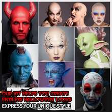Goiple Bald Cap SFX Makeup Kit With Liquid Latex Adhesive, Glue Remover ...