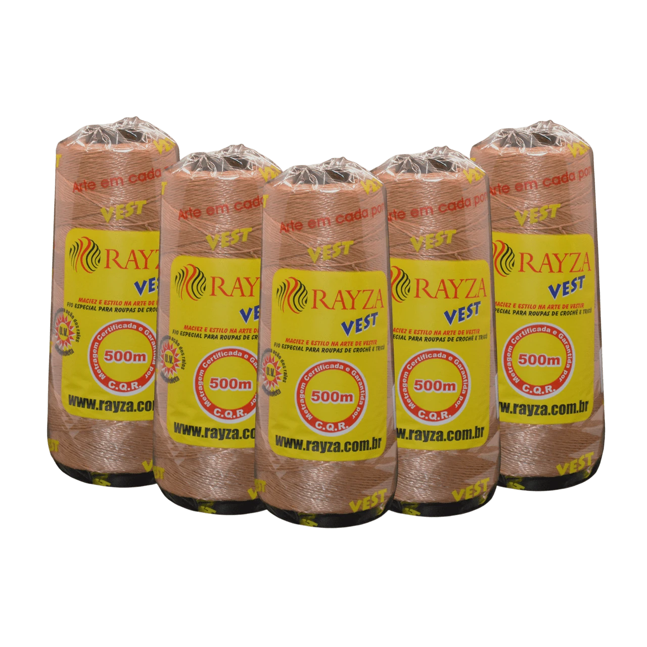 Kit 5 Linha RAYZA Vest Resort Grossa 009-Marrom Avela Tex 288 | SHEIN ...