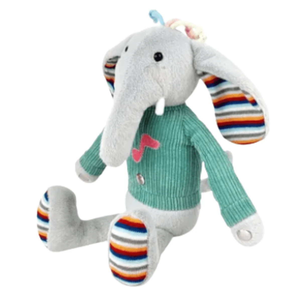 Pelúcia Elefante Musical Interativo Com Som Luz Sensor De Toque ...