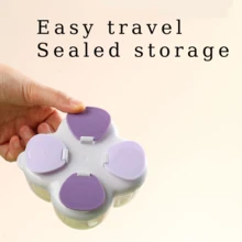 1pc 4-Grid Milk Powder Dispenser, Clover Portable Baby Milk Powder Box ...