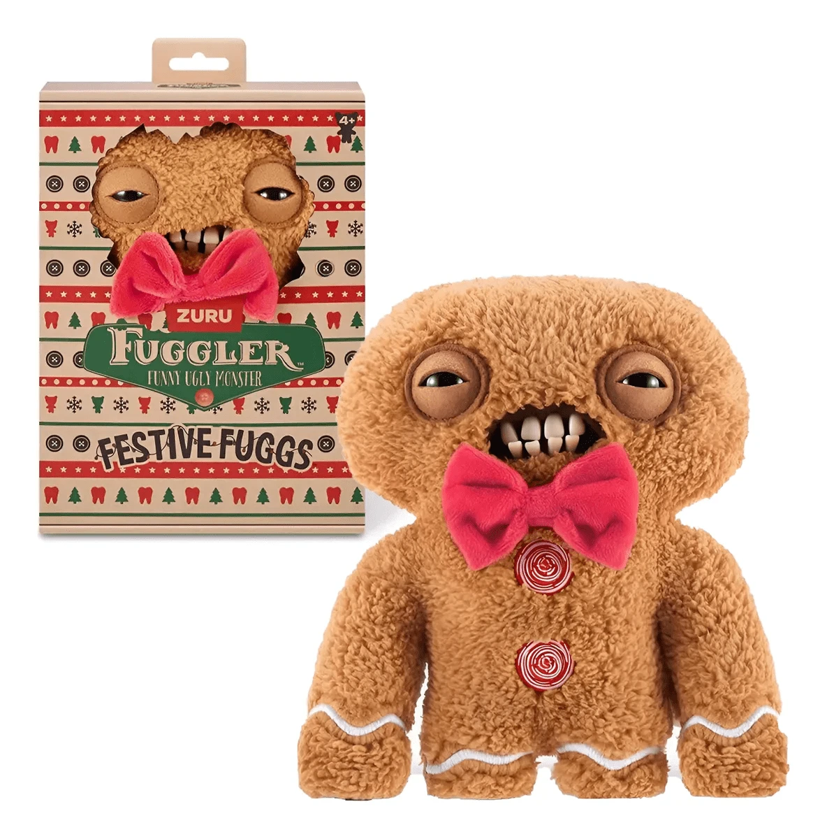 Festive Fuggs Ed. Funny Ugly Monster Elf Christmas Gingerbread 9" Zuru ...