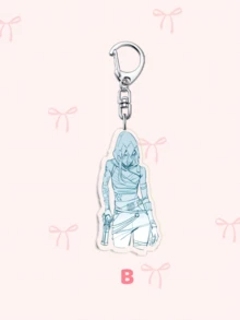 1pc Cute Cartoon Game Anime Arcane JINX LOL Acrylic Keychain,Character ...