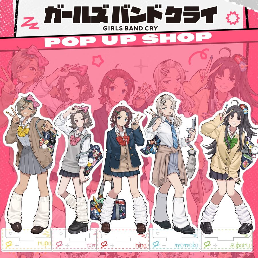 Girls Band Cry Latest Acrylic Standee Casual Style, Hand V Sign ...