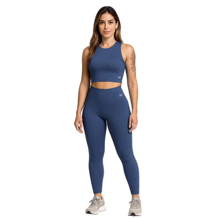 BLACKOUT LEGGING SET WITH ZERO TRANSPARENCY | Mode de Mujer | SHEIN España