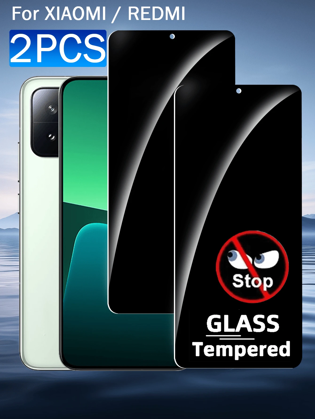 2 piezas Protector de pantalla de vidrio templado, compatible con ...