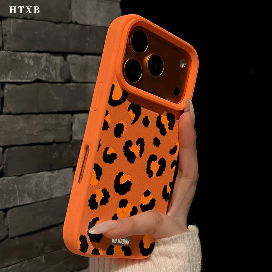Orange And Black Leopard Print On WhiteThe Stylish And Comfortable ...