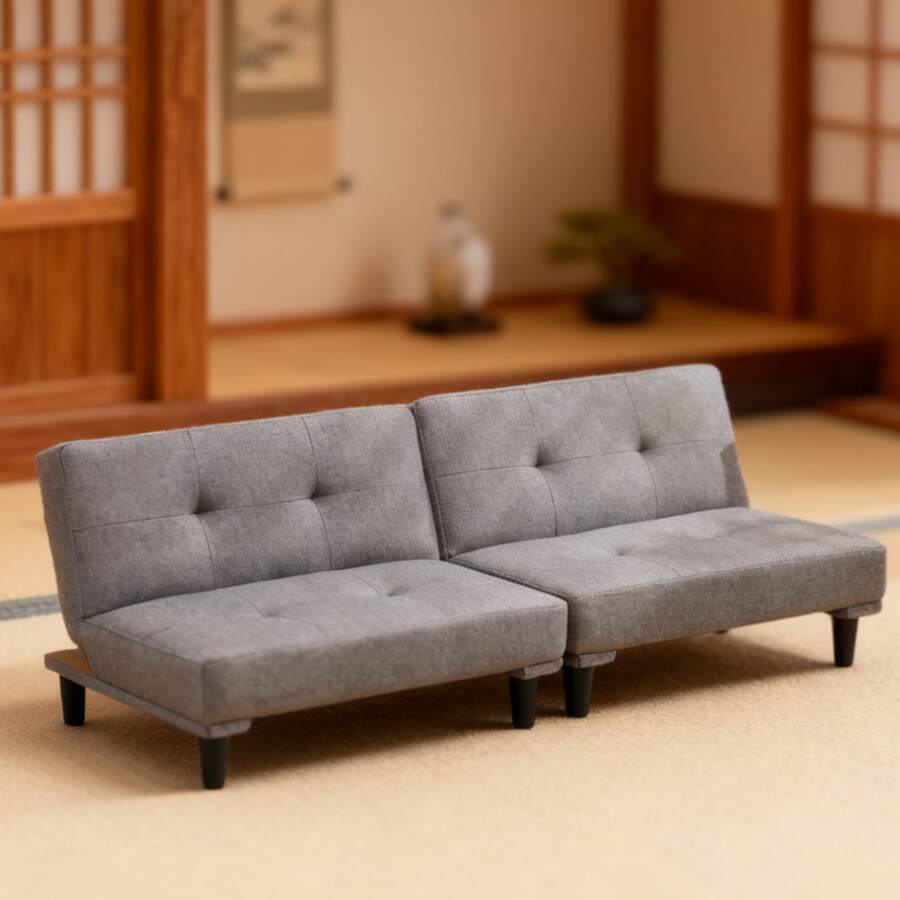 Sofa Bed, 2-Seater, Reclining Sofa, 3-Position Backrest, 6-Position ...
