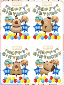 Cartoon And Cute Capybara Aluminum Film Balloon Capybara-Themed ...