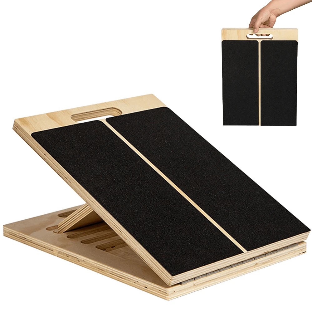 LIPETY Foldable Calf Stretch Board - Portable Yoga Footstool, Five ...