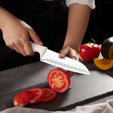 Halloween & Christmas Gift! 15-Piece Stainless Steel Kitchen Knife Set ...