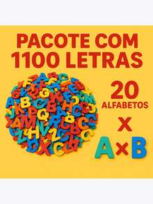 Mega Kit Of EVA Letters - 1100 Colorful Units - Educational And Perfect ...