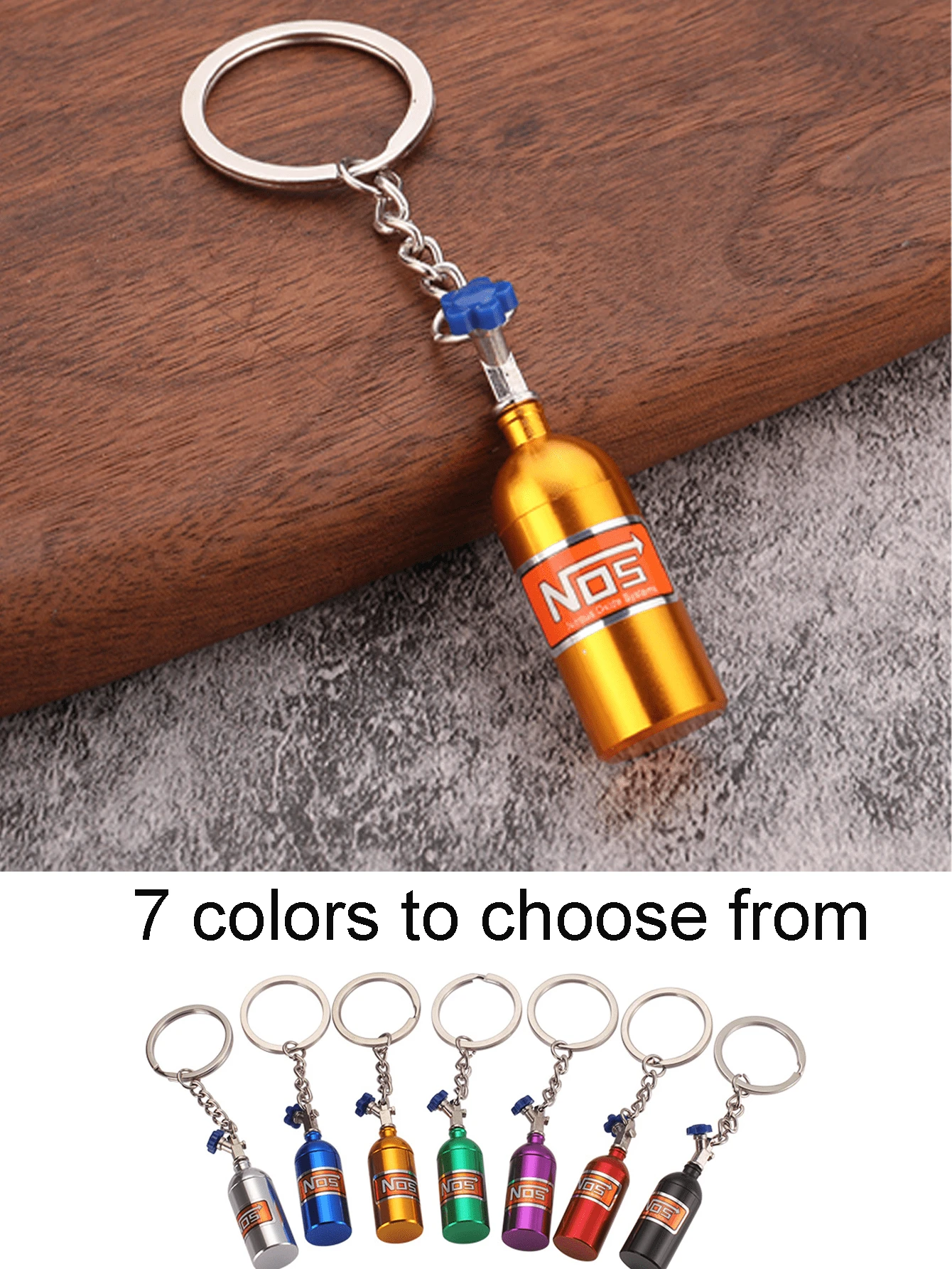Modified Car Keychain Simulated Nitrogen Cylinder Keychain Decorative ...