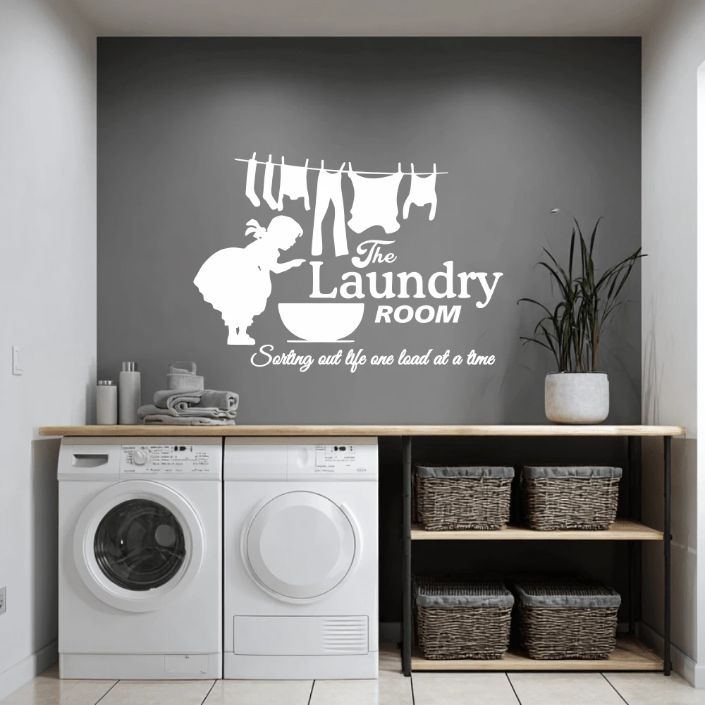 1pc The Laundry Room Wall Sticker – "Sorting Out Life One Load At A ...