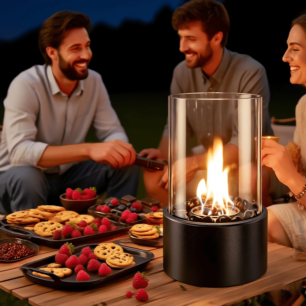 Lislark A Desktop-Style Fireplace, Desktop Fire Pit, Fiber Fire Bowl ...