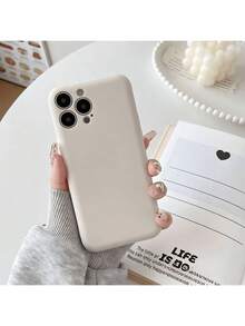 Phone Case With Autumn-Themed Designs, TPU Frame, And Acrylic Mirror ...