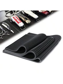 AliLeader Schwarze Bar Matte - rutschfeste Kaffee Bar Matte, flexible ...