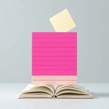 7.6*7.6cm Standard Size Lined Square Sticky Notes Set, 6 Colors, 30 ...