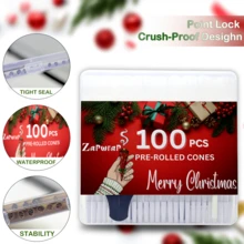 100 conos blancos de Navidad enrollados previamente, papel de liar ...