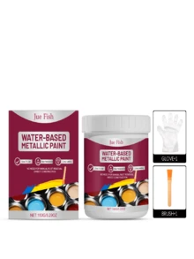 Jue-Fish Schwarze wasserbasierende Metallfarbe, korrosionsbeständig ...