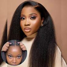 Zealady Parrucca Yaki Straight Bye Bye Knots Glueless Parrucche ...