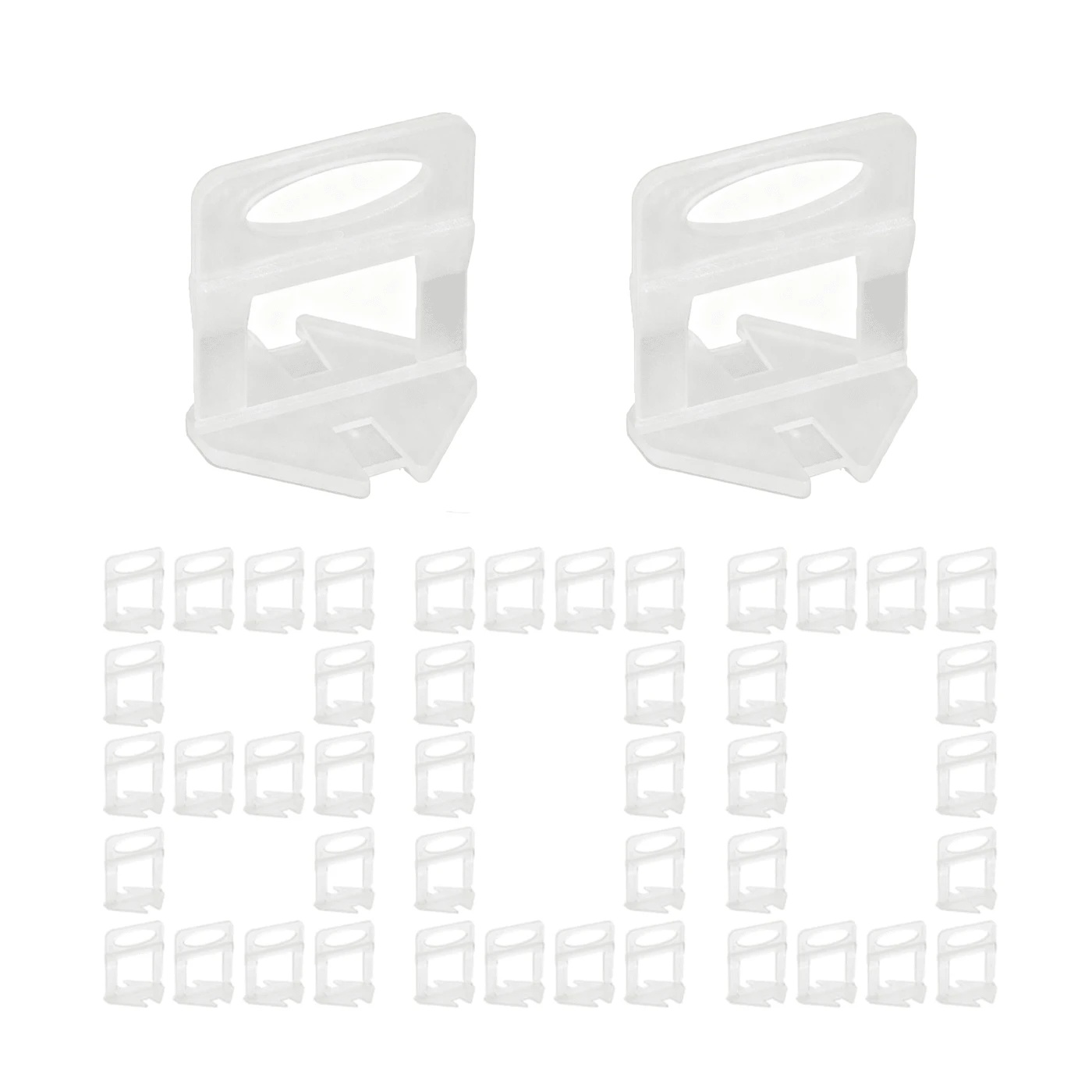 2.0mm Reusable Tile Leveling Clips System Kit Floor Wall Spacer Tiling ...