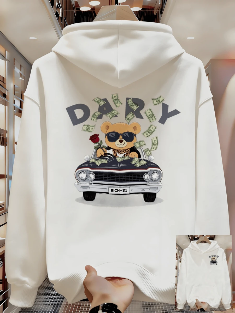 Men's Hoodie With Loose Neck, Collars Can Be Worn Without Snagging ...