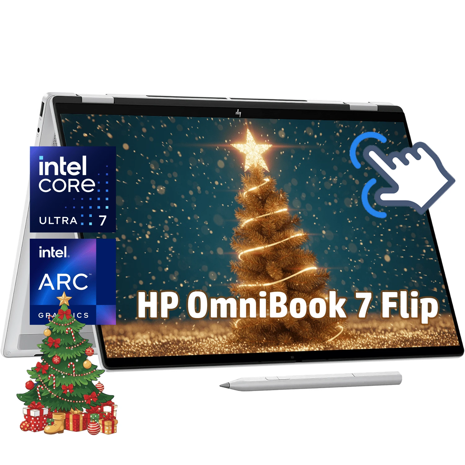 HP OmniBook 7 Flip 2-In-1 Laptop, 16" 3K OLED Touchscreen, Ultra 7-258V ...