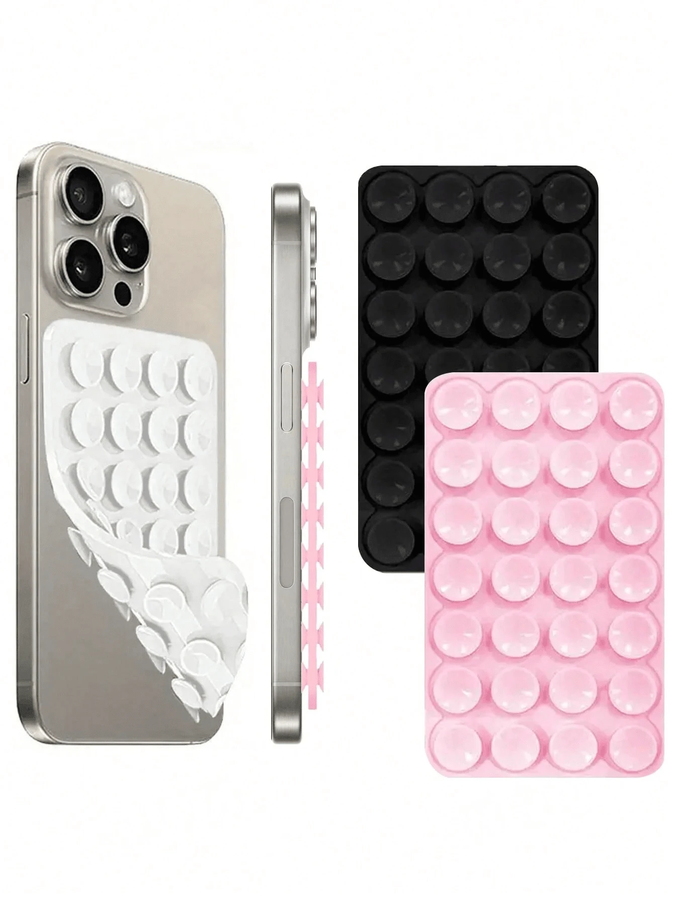 1 Piece Double-Sided Suction Cup Silicone Phone Sticky Handle, Suction ...