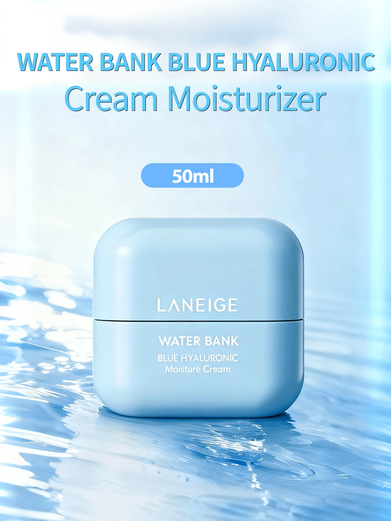 Set de Crema Hidratante de Ácido Hialurónico Azul Water Bank de LANEIGE ...