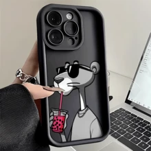 La Pantera Rosa bebiendo té con lecheFunda estampada para teléfono ...