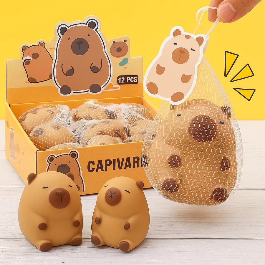 Capivara Anti-Stress - Brinquedo Lento Rebound para Decoração (Fidget ...