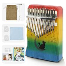 Easy To Learn Kalimba Piano Starter Kit - 17 Key Thumb Piano For All ...
