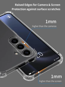 3 Packs Clear Slim Fit Case For Galaxy - Air Cushion Shockproof Anti ...