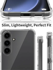 3 Packs Clear Slim Fit Case For Galaxy - Air Cushion Shockproof Anti ...