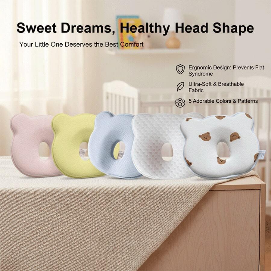 INS Nordic Home 1 Stück Baby Bär geformtes Kissen, Neugeborenen Anti ...