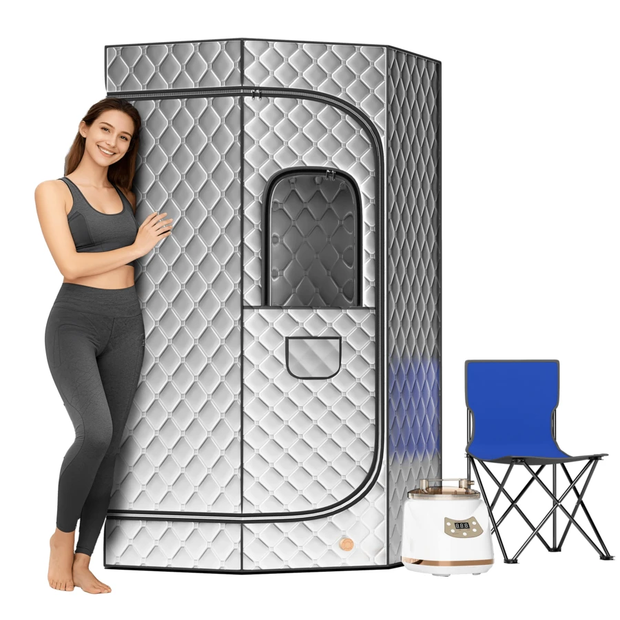 TABU Portable Sauna Box For Home, Full Body Steamer Sauna Box With 3L ...