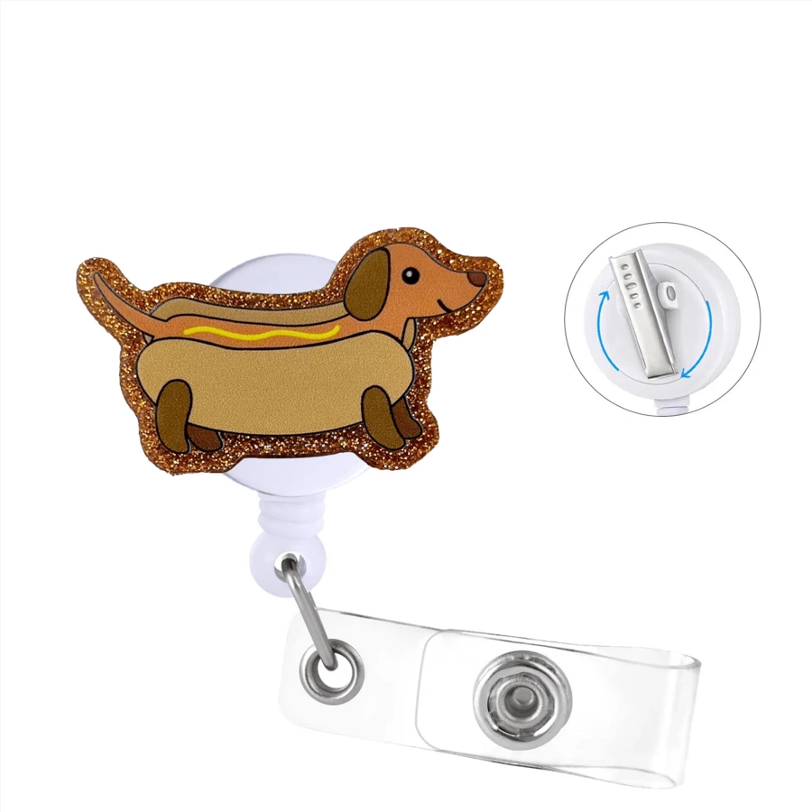 Winner Dog Badge Reel / Dachshund Badge Reel/Funny Id Holder / Student ...