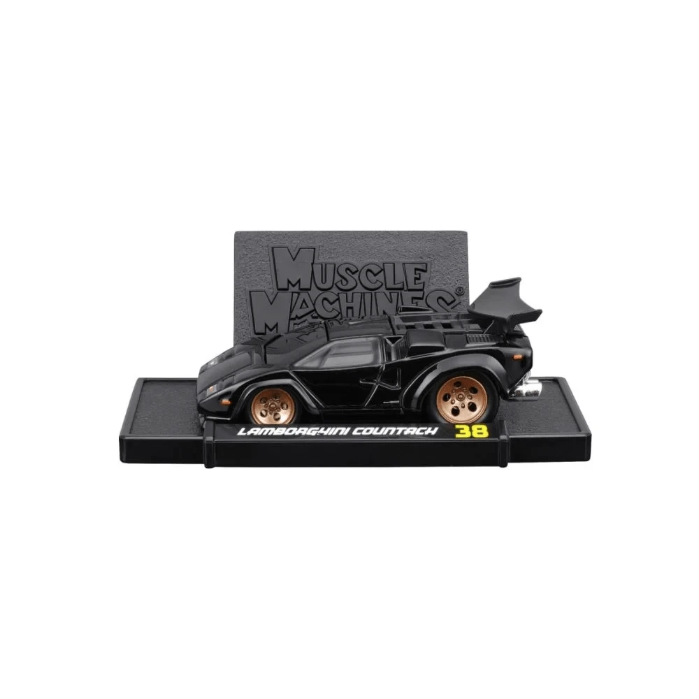 Maisto Muscle Machines Serie 1/64 Escala Countach Pintado en Negro ...