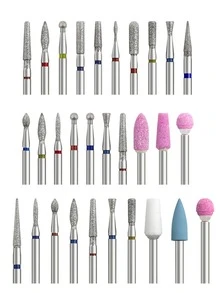 Set di punte per trapano per unghie di stile russo, kit di strumenti ...