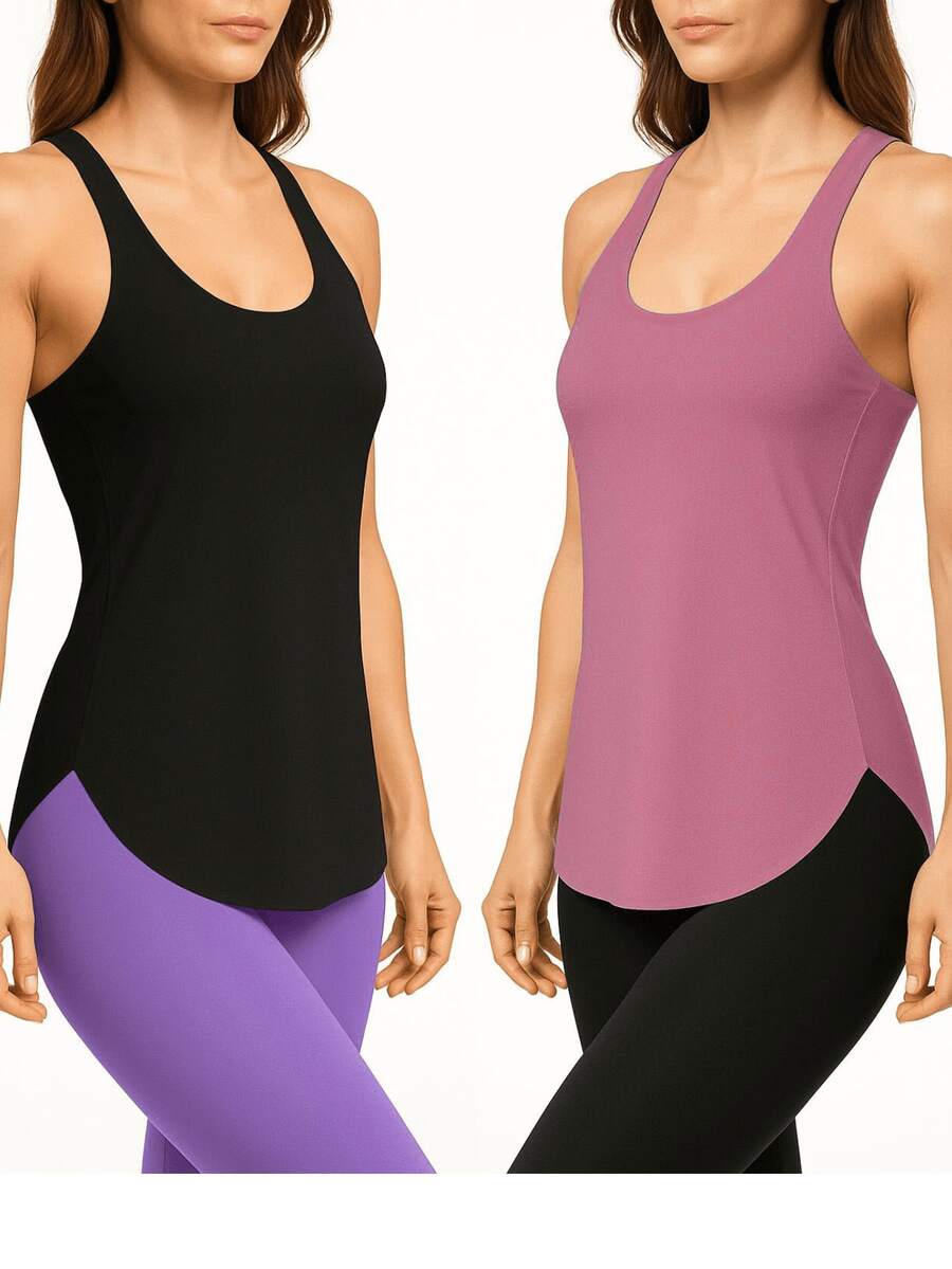 2 Tank Tops For Gym, CrossFit, Running, Fitness, Laser Cut, Thermal ...