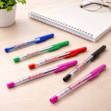 Kit Of 6 Compactor Cristal 07 TB Colored Ballpoint Pens, 0.7 Mm, Smooth ...