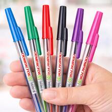 Kit Of 6 Compactor Cristal 07 TB Colored Ballpoint Pens, 0.7 Mm, Smooth ...