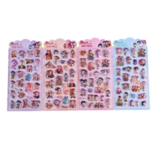 1 Stück K-Pop Hallyu Dämonenjäger Mädchen Gruppe 3D Aufkleber, 3D ...