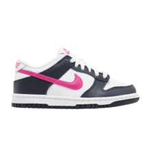 Nike Dunk Low Grade School 'Obsidian Fierce Pink' (Unisex) Obsidian ...
