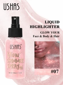 Spray iluminador natural USHAS, ligero y no grasoso, disponible en 4 ...