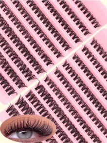 200 Cluster D-DD Curl, Premium Eyelash Extension Kit - 40D - Home DIY ...