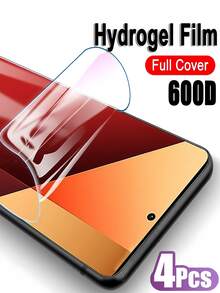 4PCS HD Hydrogel Film Screen Protection Film [Non Glass] Compatible ...