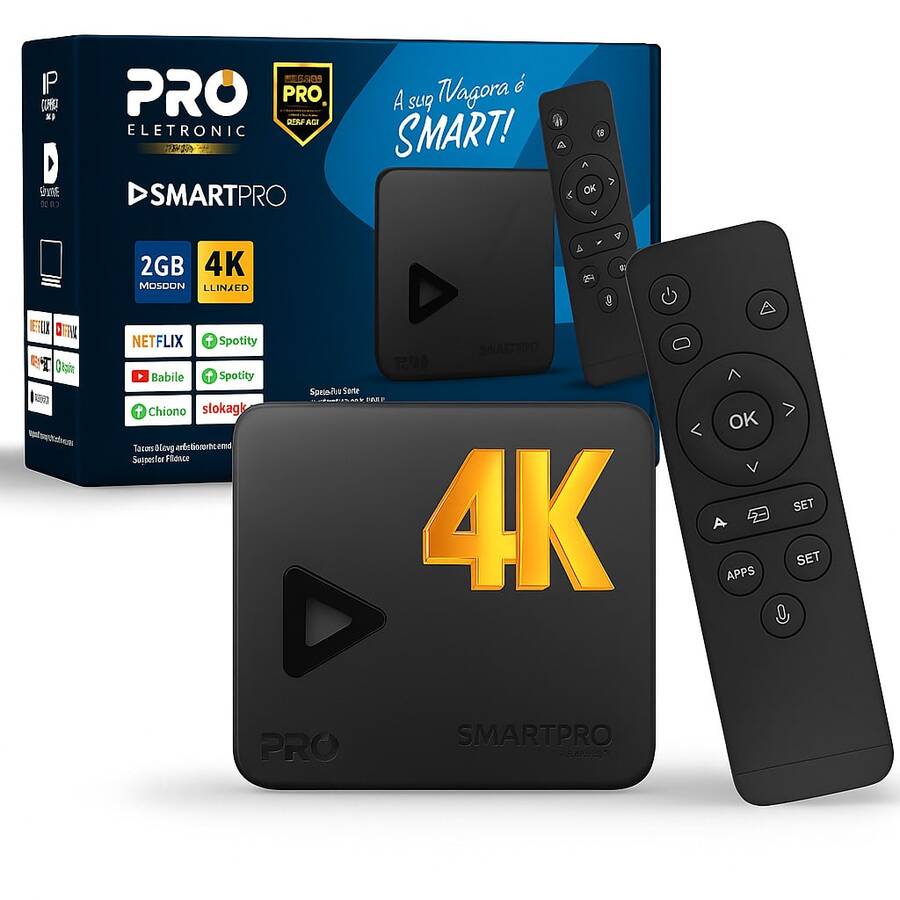 Smart Box TV Atualizado 2026 ProEletronic Transfome sua TV em uma ...