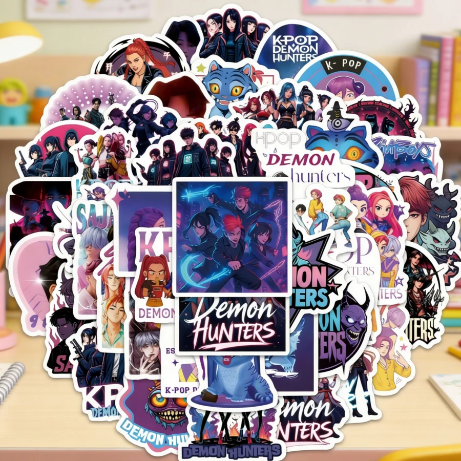 50 Confezione Adesivi a Cartoni Animati K-Pop - Accessori Decorativi ...