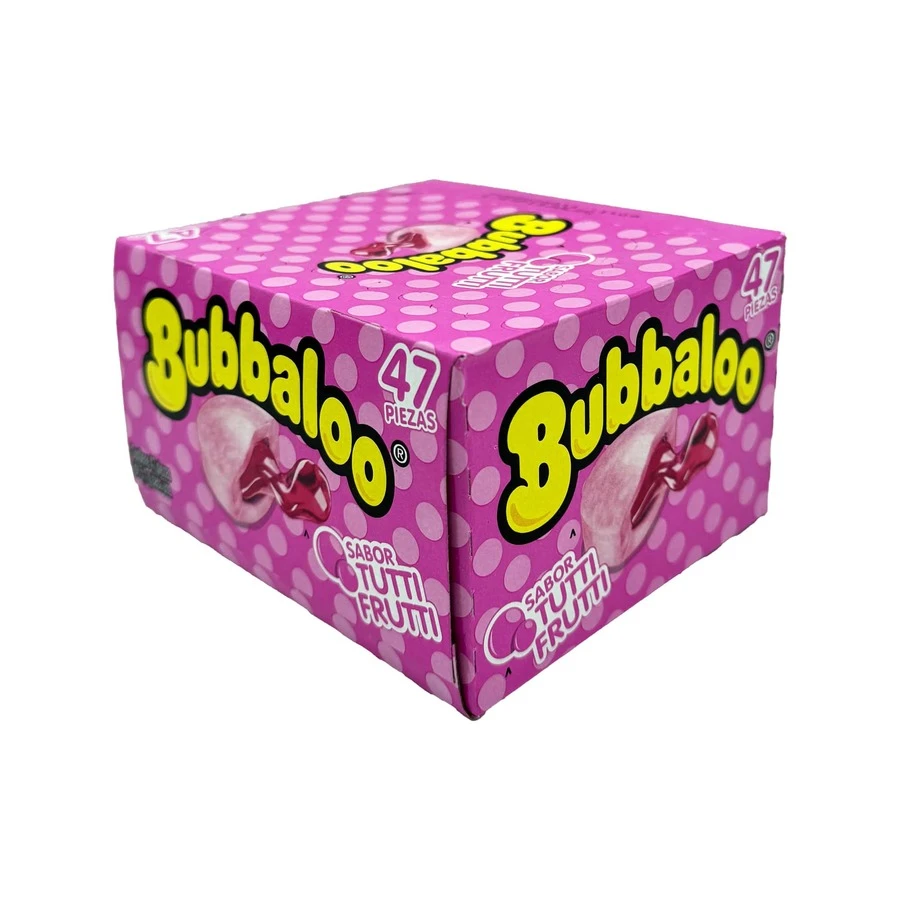 Ricolino Bubbalo Tutti Fruitti Fruit Flavored Gum 47 Pieces Mexican ...